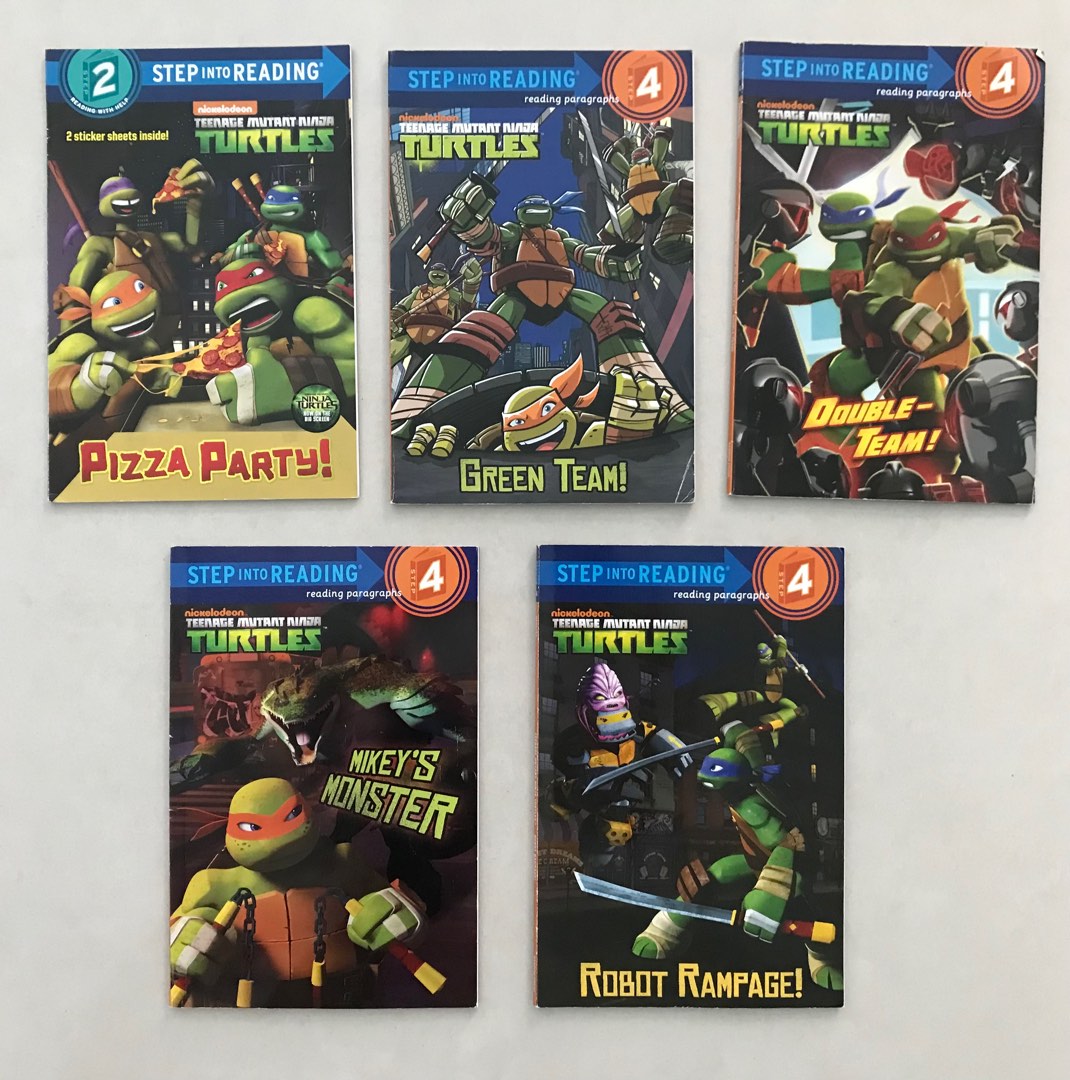 Step into Reading: 5 Ninja Turtles Books TMNT, Hobbies & Toys, Books & Magazines, Children's ...