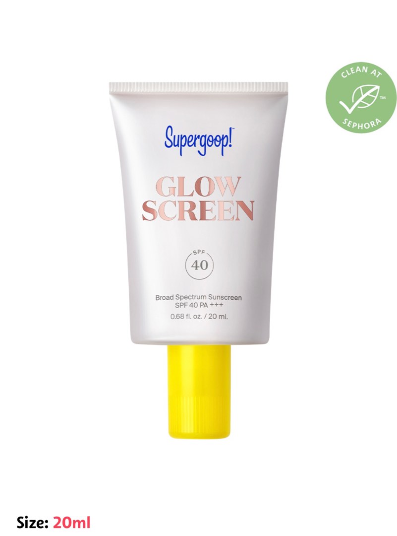 Supergoop Glow Screen (20ml), Beauty & Personal Care, Face, Face Care ...