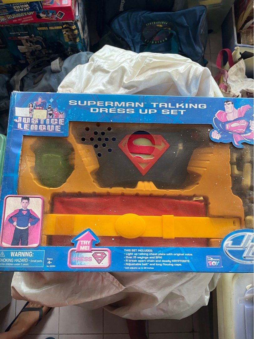 Superman talking dress up set, Hobbies & Toys, Toys & Games on Carousell