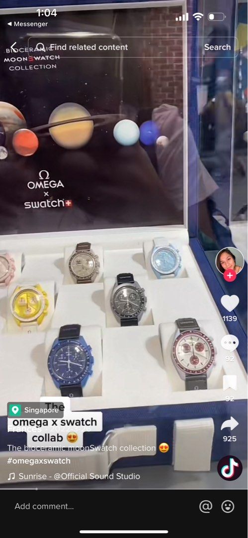 Swatch x Omega Moonwatch Collection, Men's Fashion, Watches ...