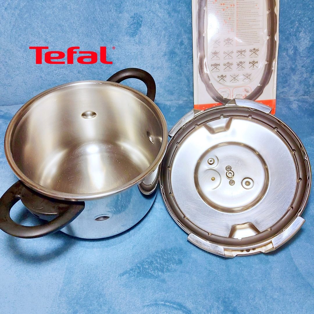 TEFAL Clipso 6L Big Pressure Cooker with spare Gasket, TV & Home ...