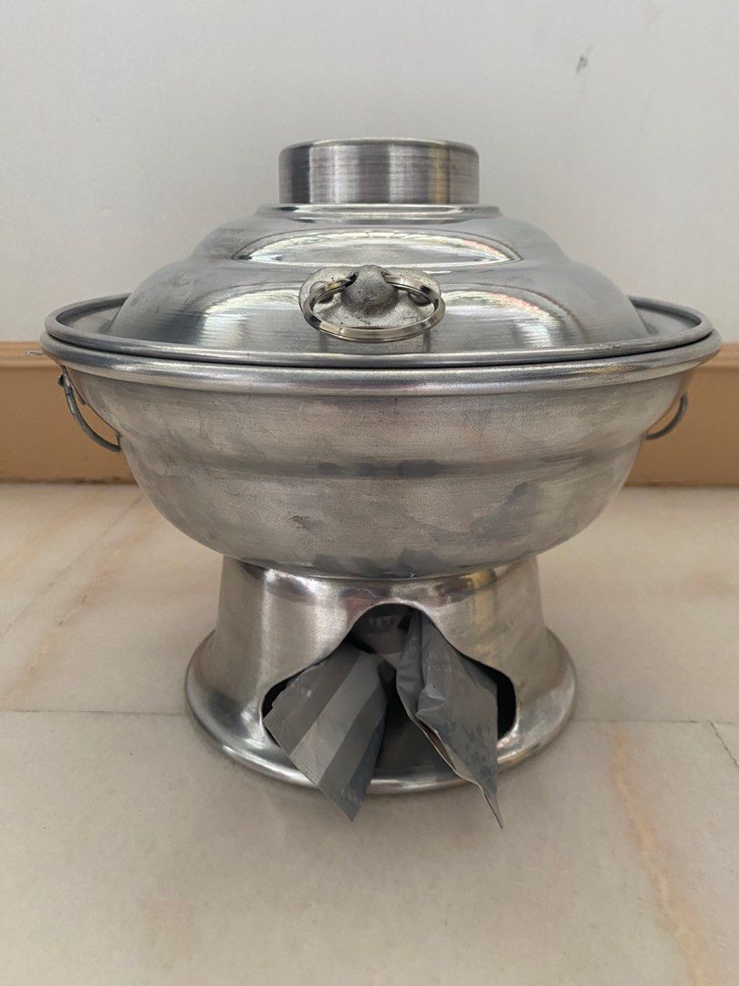 Thai aluminium Tom yam pot/steamboat pot, TV & Home Appliances, Kitchen ...