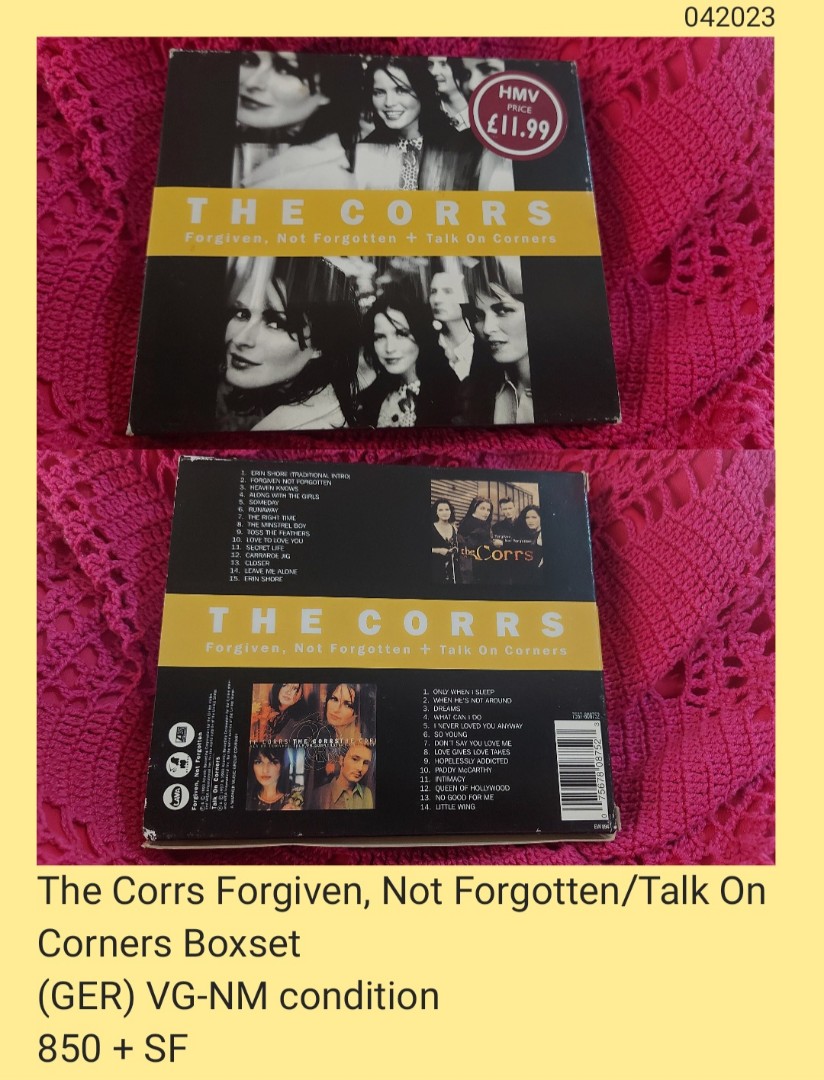 The Corrs Forgiven Not Forgotten / Talk On Corners CD Boxset (unsealed ...