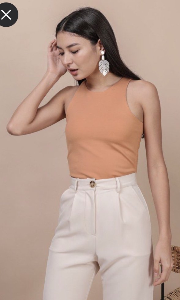 The Tinsel Rack Demi Racercut Top, Women's Fashion, Tops, Sleeveless on ...