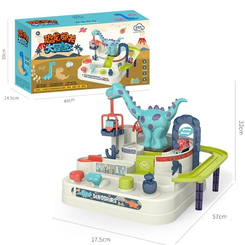 Toy Car Obstacle Game Dinosaur, Hobbies & Toys, Toys & Games on Carousell