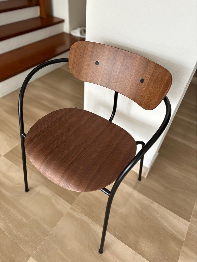 &Tradition Pavilion AV2 Chair Walnut, Furniture & Home Living ...