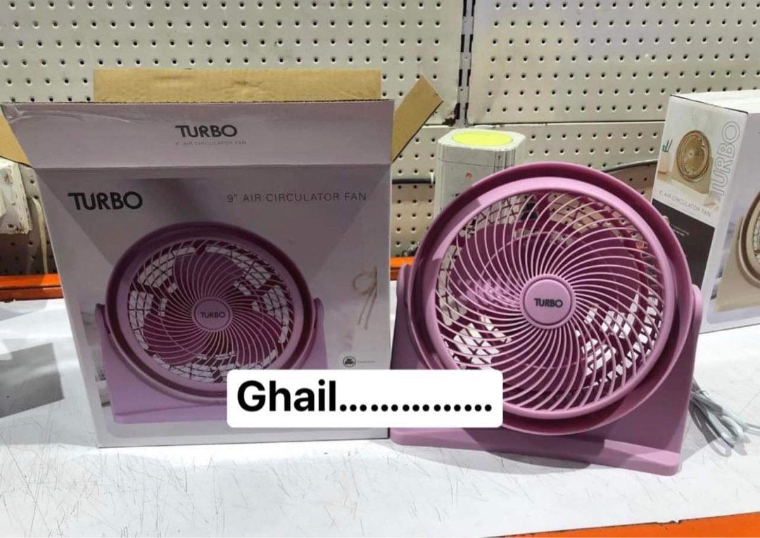 TURBO 9inch Air Circulator, Furniture & Home Living, Lighting & Fans ...