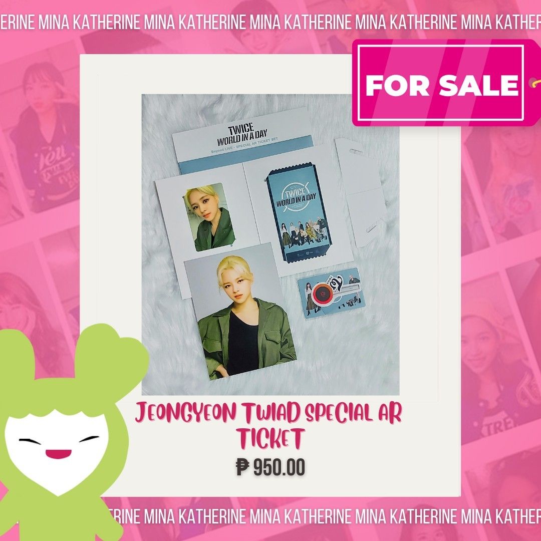 Twice World in a Day Jeongyeon Special AR Ticket Set, Hobbies & Toys, Memorabilia & Collectibles ...