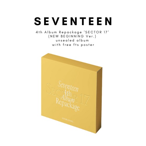 UNSEALED SEVENTEEN SECTOR 17 NEW BEGINNING Ver. ALBUM (free random ...