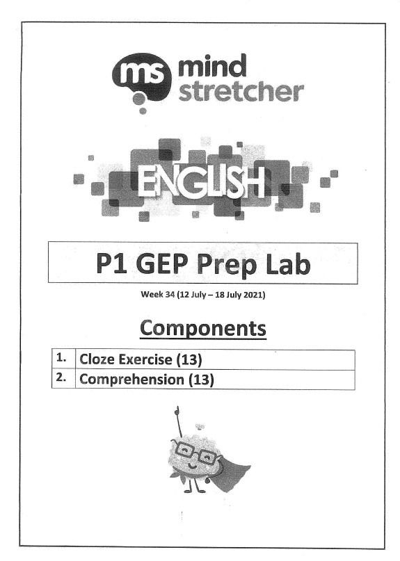 GEP P1 P2 P3 P5 P6 GEP Screening and selection test Prep English Math ...
