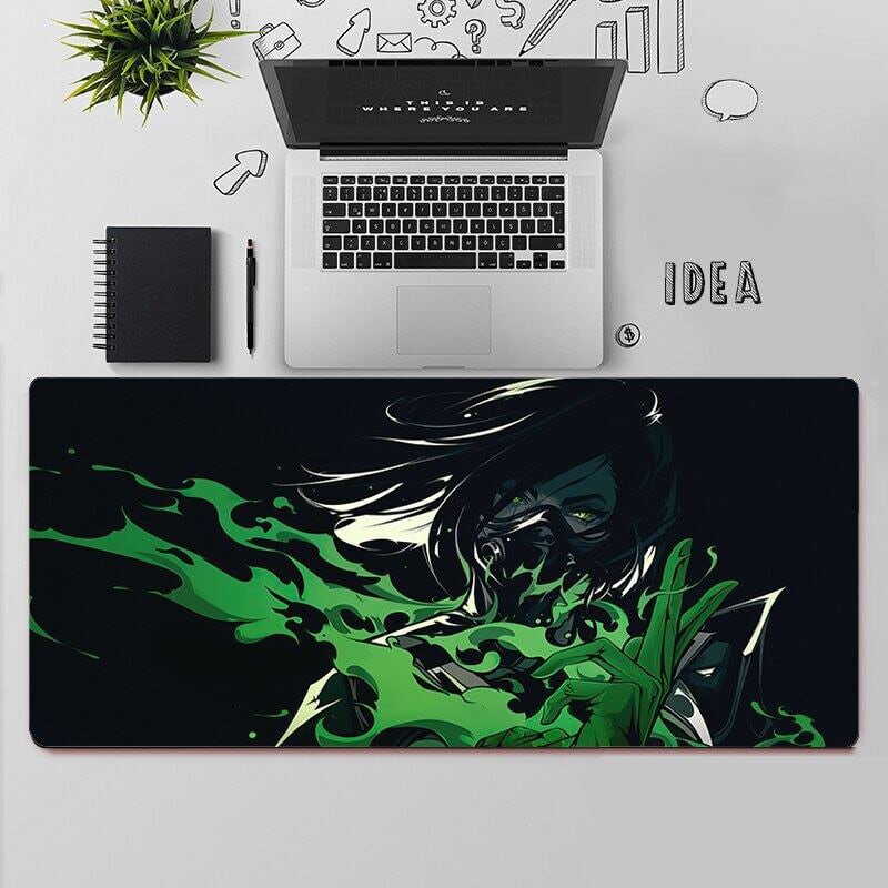 Valorant Viper Mouse Pad in Blue, Computers & Tech, Parts & Accessories ...