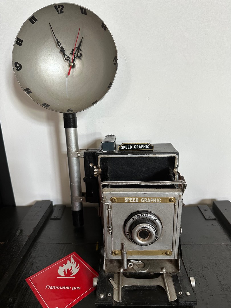 Vintage camera for display with clock, Hobbies & Toys, Memorabilia ...