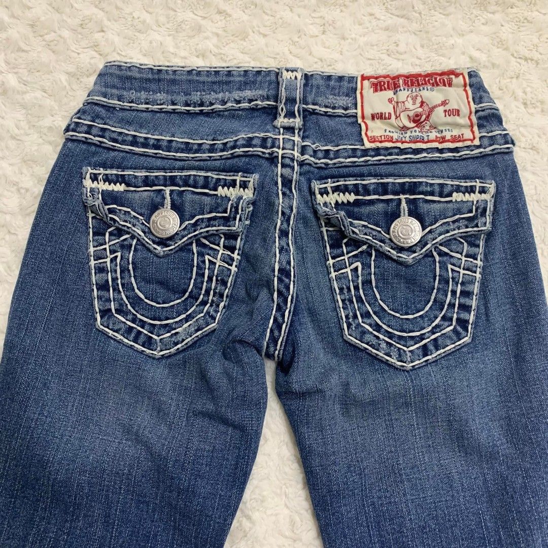 Vintage True Religion Flared Jeans 2000s on Carousell