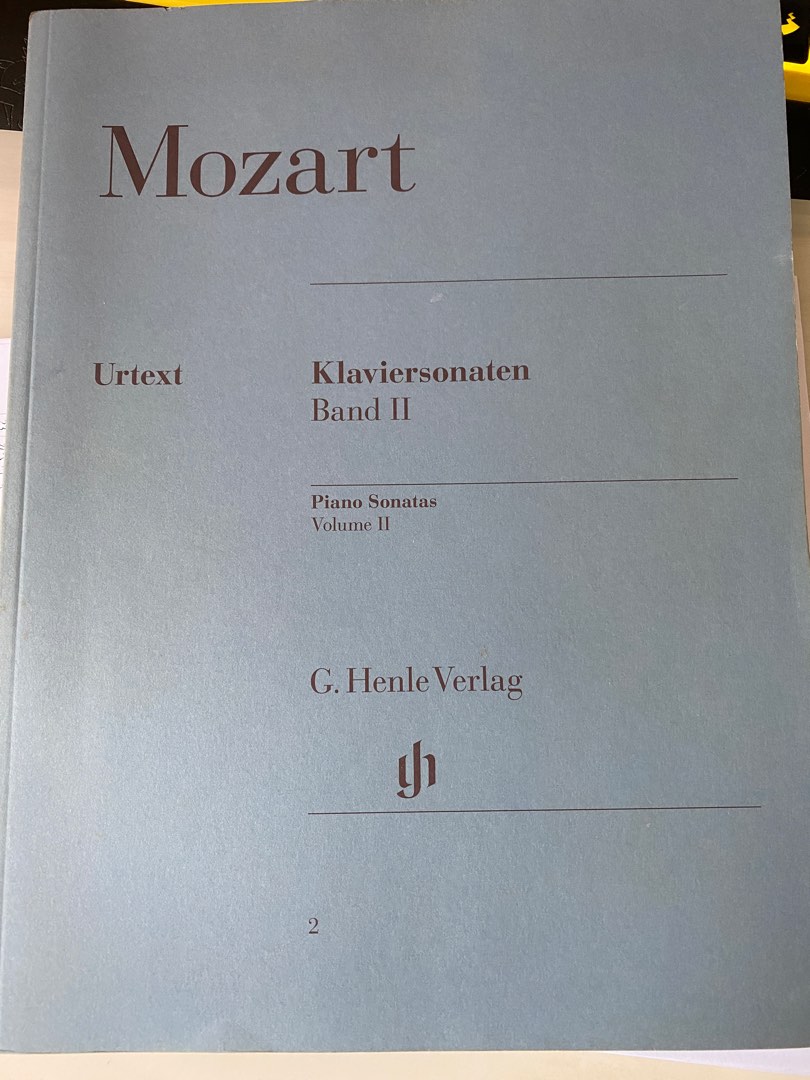 W.A Mozart - Piano Sonatas, Vol. 2, Hobbies & Toys, Music & Media, Music Scores on Carousell