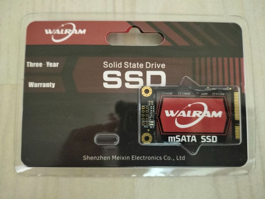 Walram msata SSD 256GB, Computers & Tech, Parts & Accessories, Hard ...