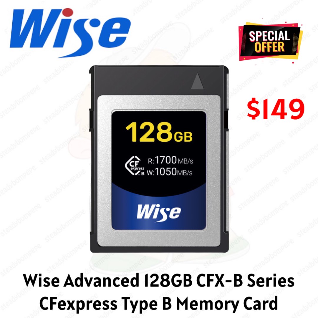 Wise Advanced 128GB CFX-B Series CFexpress Type B Memory Card ...
