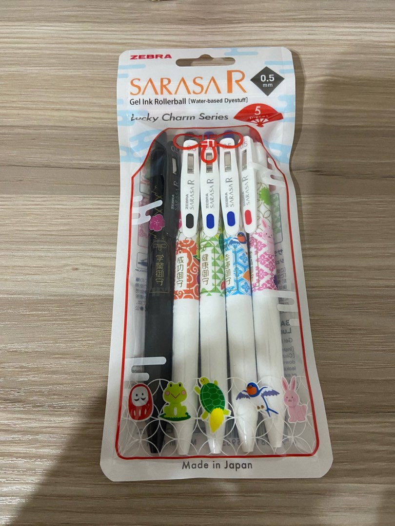 ZEBRA SARASA /Lucky Charm Series限定0.5鋼珠筆5入（不保不退）, 書籍、休閒與玩具, 玩具、公仔、桌遊在旋轉拍賣