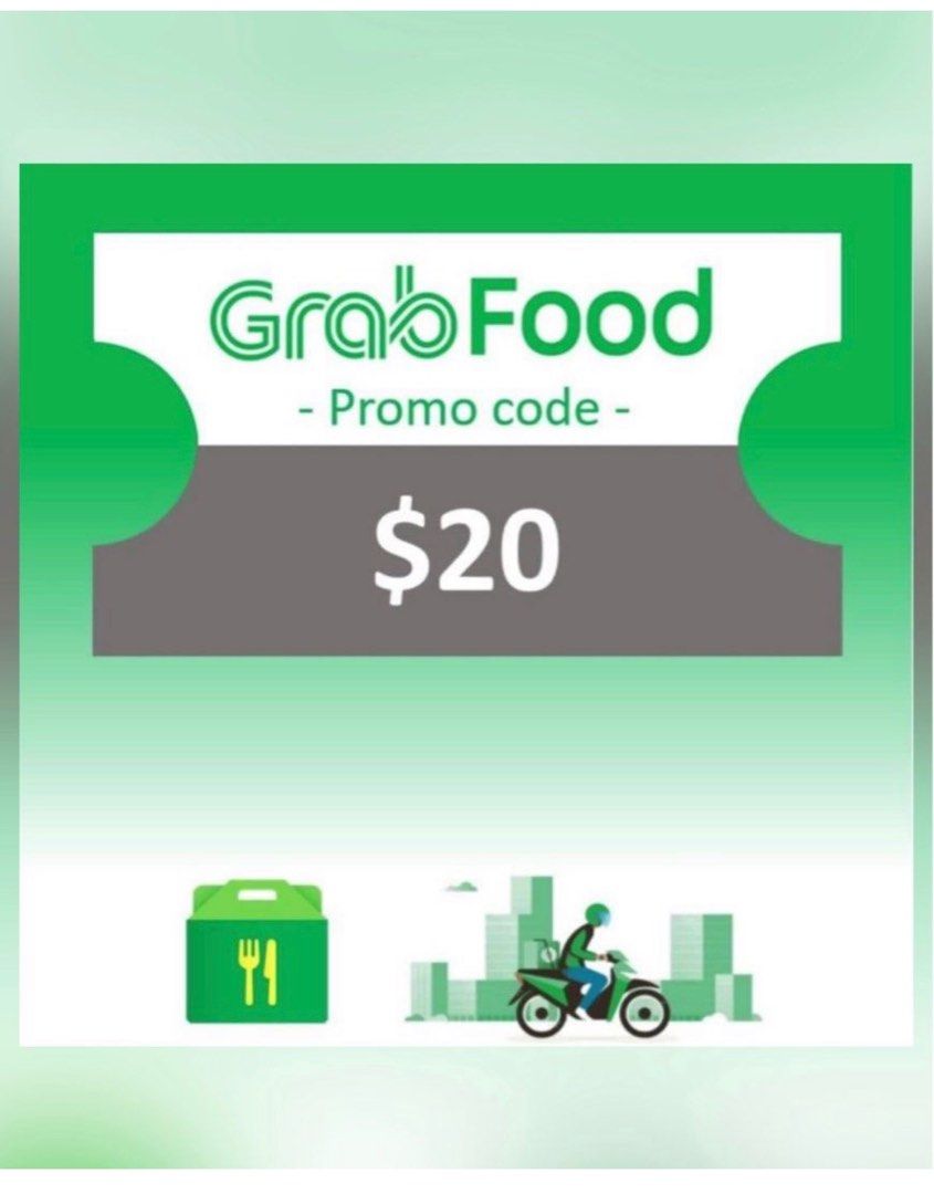 $20 Grabfood voucher, Tickets & Vouchers, Vouchers on Carousell