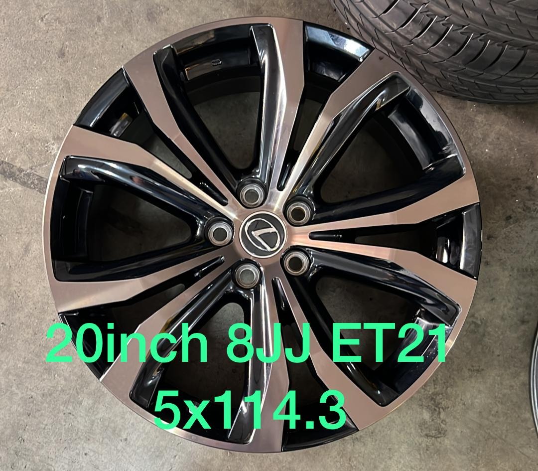 20" Lexus Original rims, Car Accessories, Tyres & Rims on Carousell