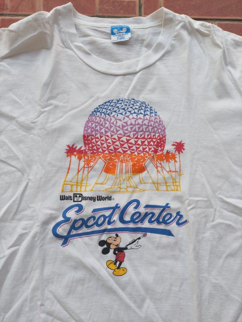 80s or 90s Vintage Disney Epcot Center, Men's Fashion, Tops & Sets ...