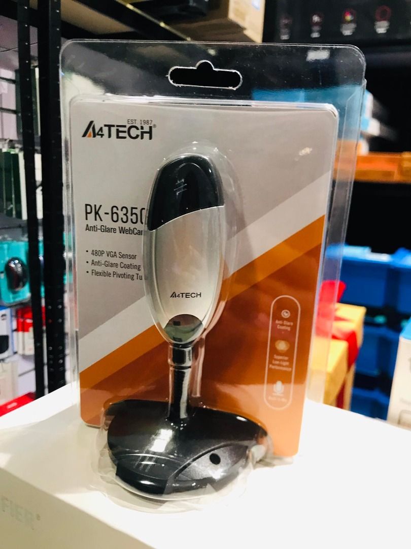 A4Tech PK-635G 480P Anti Glare Web Camera with Mic, Computers & Tech ...