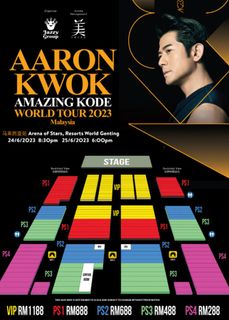Aaron kwok concert 2023, Tickets & Vouchers, Event Tickets on Carousell