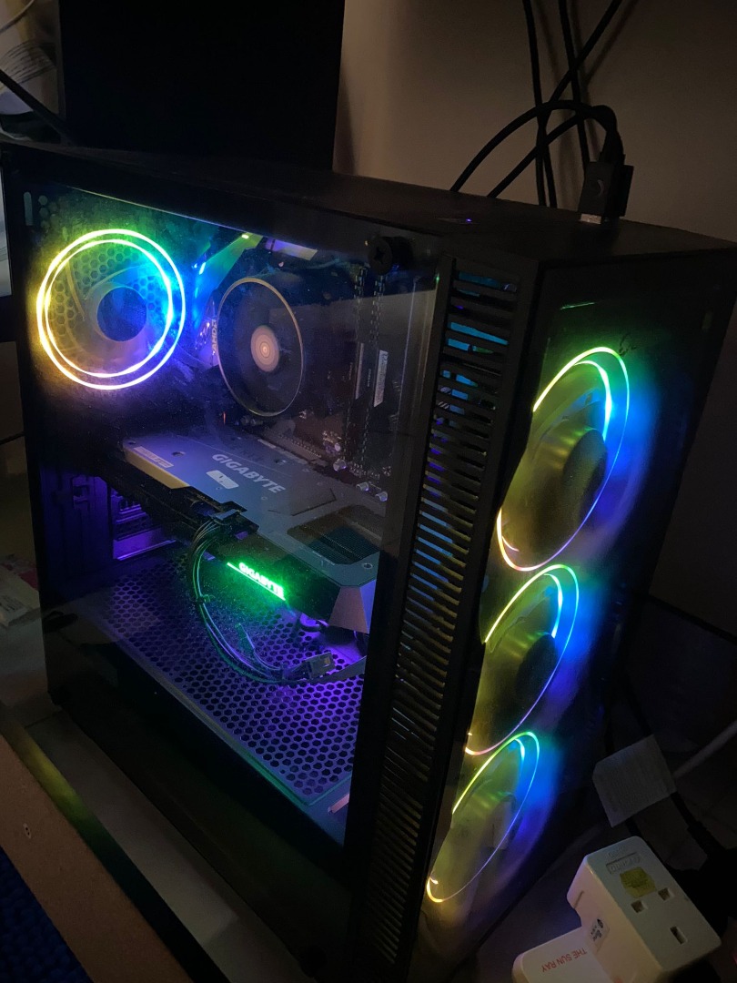 AMD Ryzen 5 3600 16GB Ram Destop Gaming PC Full Gaming Set, Computers ...