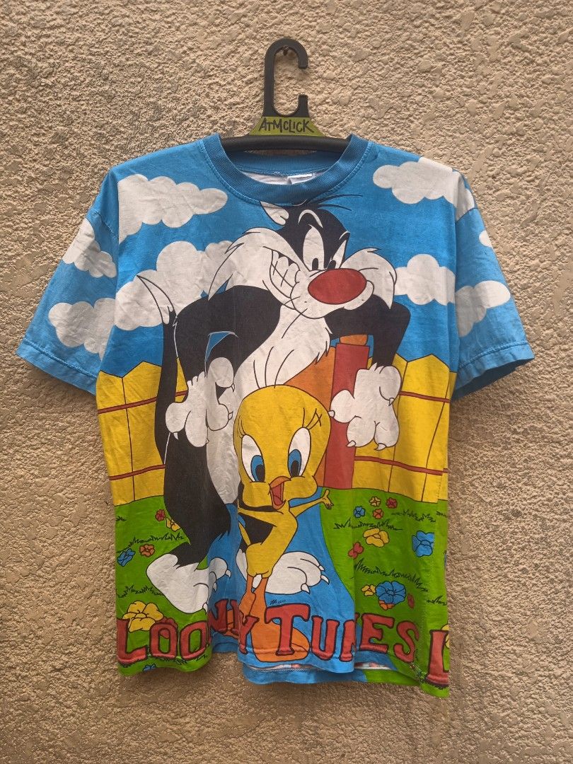 AOP Tweety and Sylvester Shirt, Men's Fashion, Tops & Sets, Tshirts ...