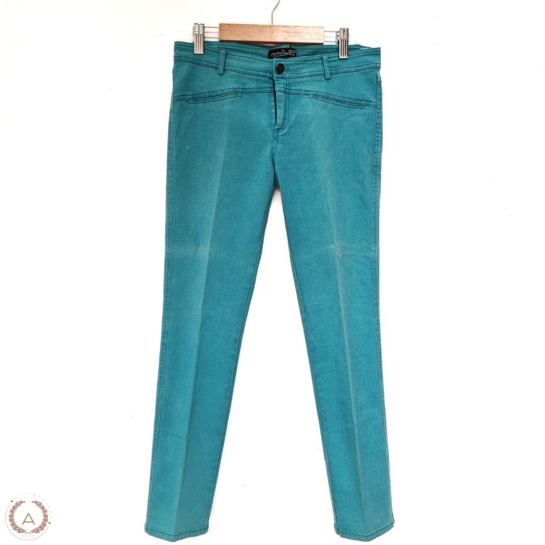 Aqua Blue Denim Maong Jeans, Women's Fashion, Bottoms, Jeans on Carousell
