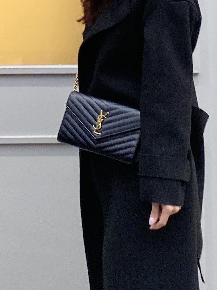 Authentic YSL WOC large in black, Women's Fashion, Bags & Wallets ...