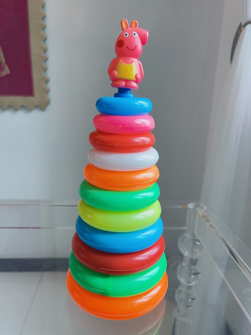 Baby Kids Stacking Rings Tower Toy Set of 2, Babies & Kids, Infant ...