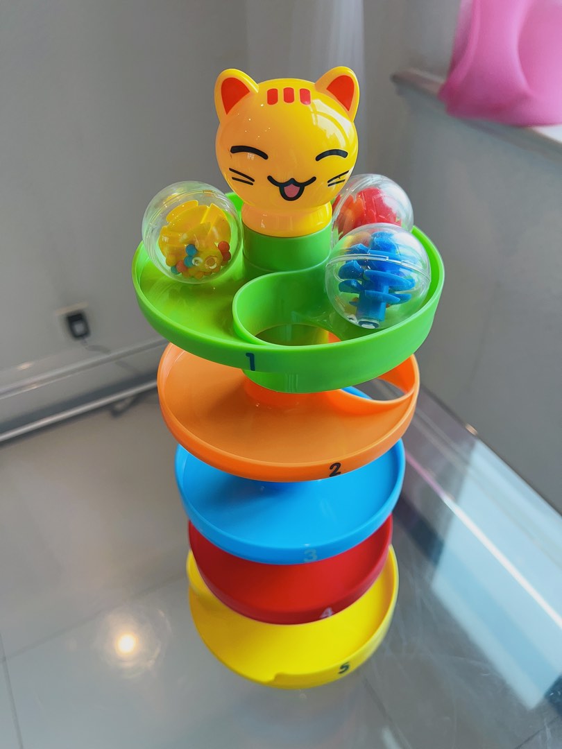Baby Stacking Numbers Colours Balls Toy Rolling Motion, Babies & Kids ...