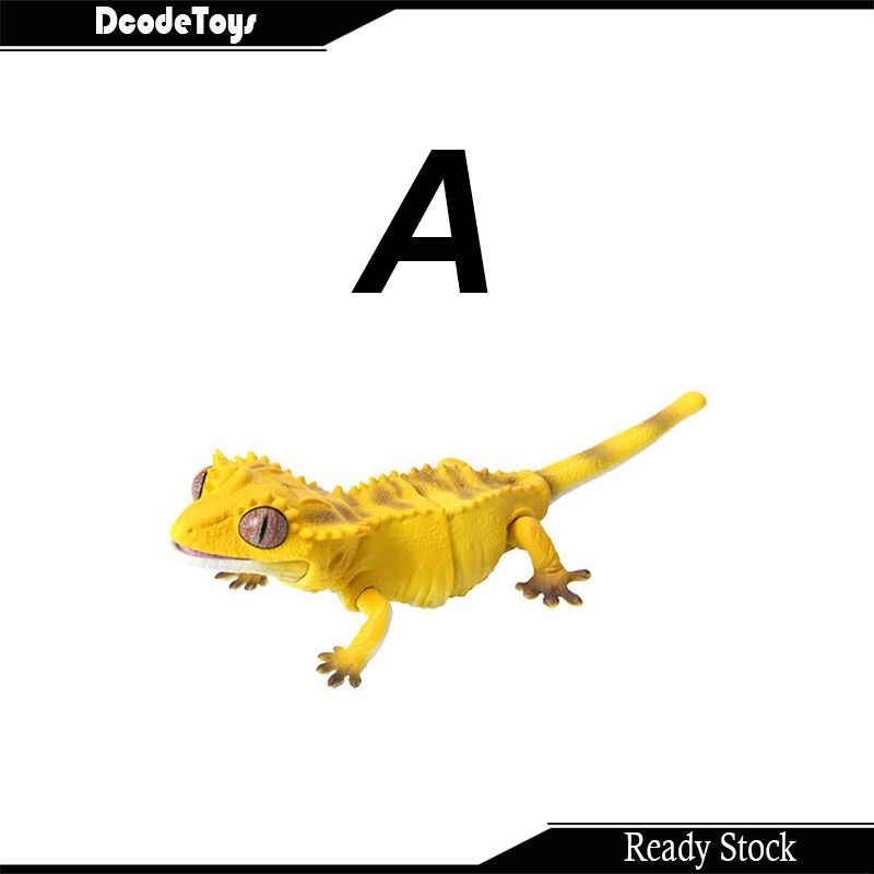 Bandai Crested Gecko Gashapon 角守宫 蜥蜴 gasha lizard Insect Bug Movable ...