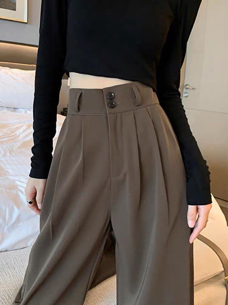 Basic Bottom Long Pants Jeans OL Office Wear, Women's Fashion, Bottoms ...