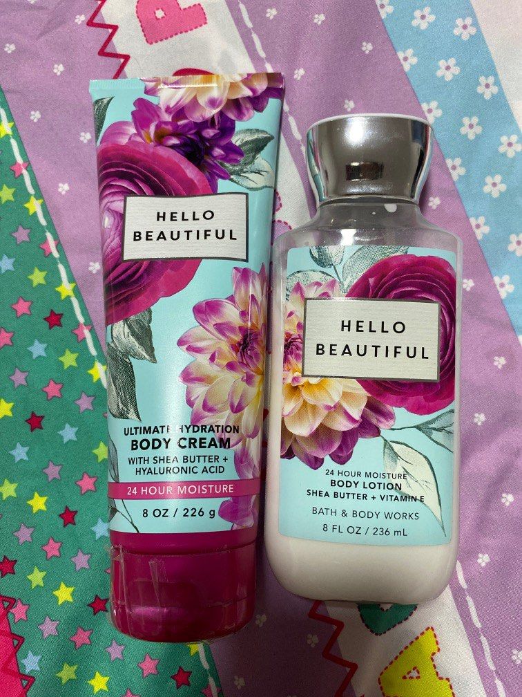 Bath & Body Works Hello Beautiful Body Cream + Body Lotion on Carousell