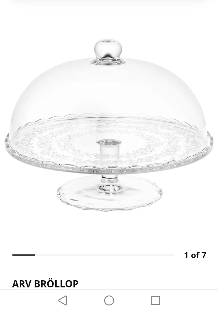 Beautiful Glass Cake Display Stand From Ikea Furniture And Home Living Kitchenware And Tableware