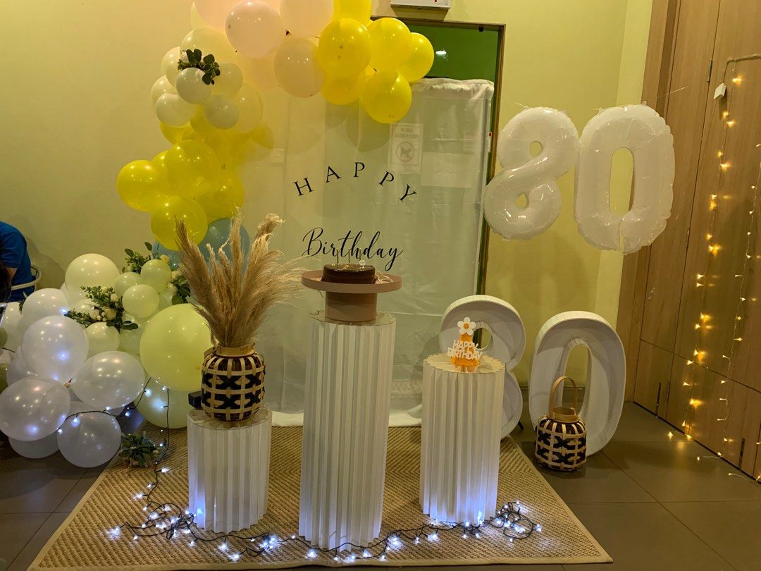 Function room birthday set up, home set up, hotel room decorations for ...