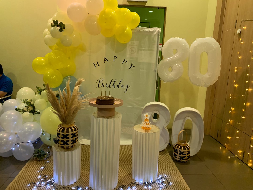 Function room birthday set up, home set up, hotel room decorations for ...