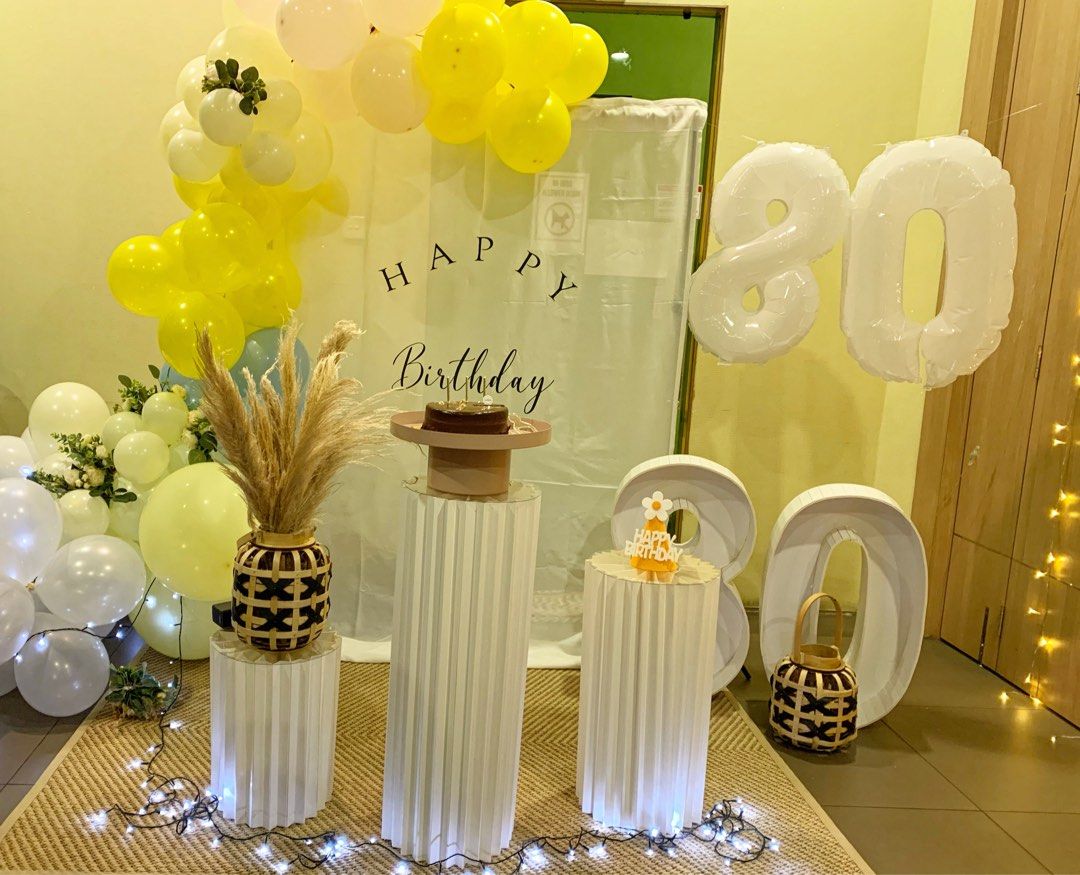Function room birthday set up, home set up, hotel room decorations for ...