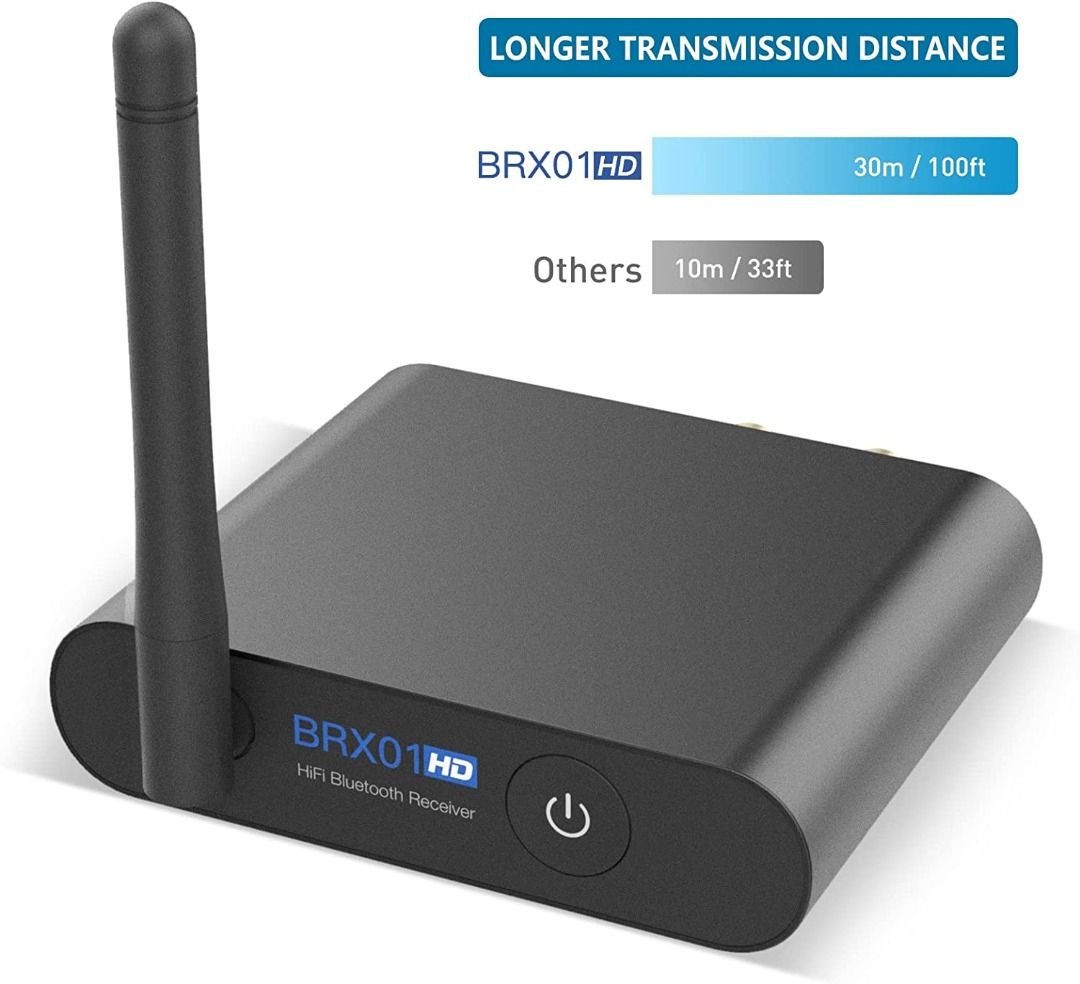 Bluetooth Stereo Receiver, Hi-Res Wireless Audio Adapter, Bluetooth 5.0 ...