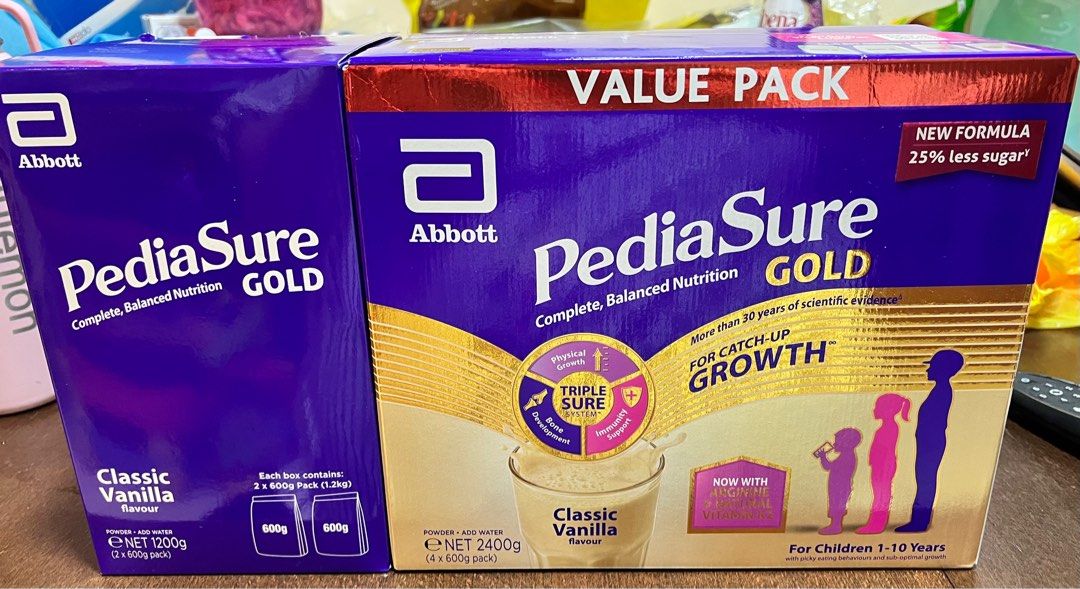 BN Abbott PediaSure Gold Classic Vanilla 3.6kg, Babies & Kids, Nursing ...