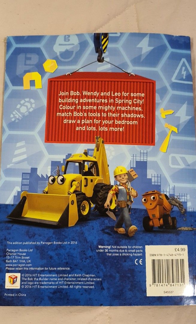 Bob the builder activity book on Carousell