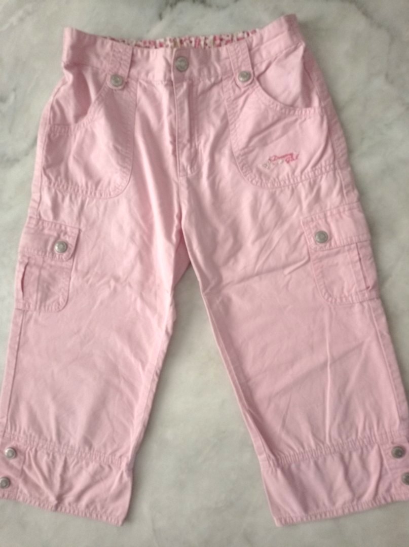 Bossini Kids Girls Pink Cargo Pants Tokong size 130 on Carousell