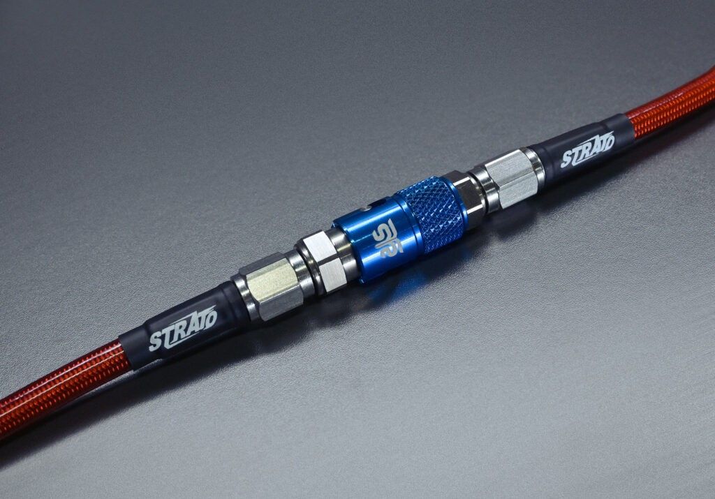 Brake hose quick release connect Strato Titanium brake hose ...