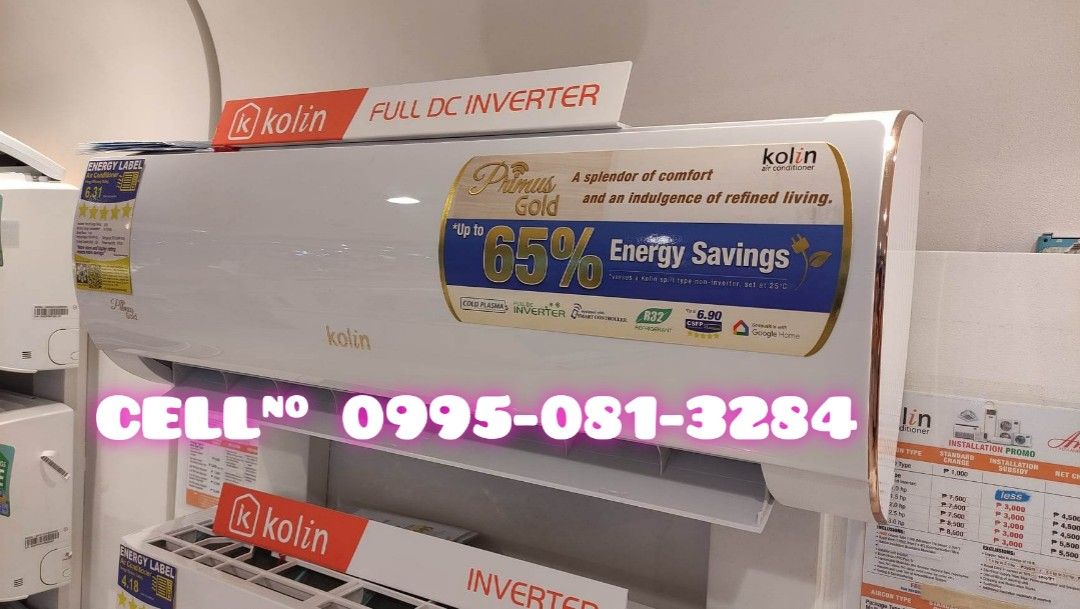 Brand New Kolin Split Type Aircon Primus Gold Full DC Inverter 1hp 1 ...