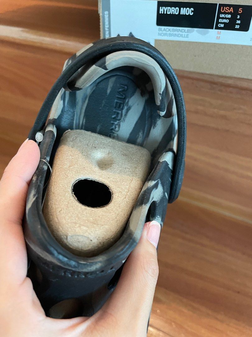 BRAND NEW Merrell HydroMoc in Black Brindle, Women's Fashion, Footwear ...