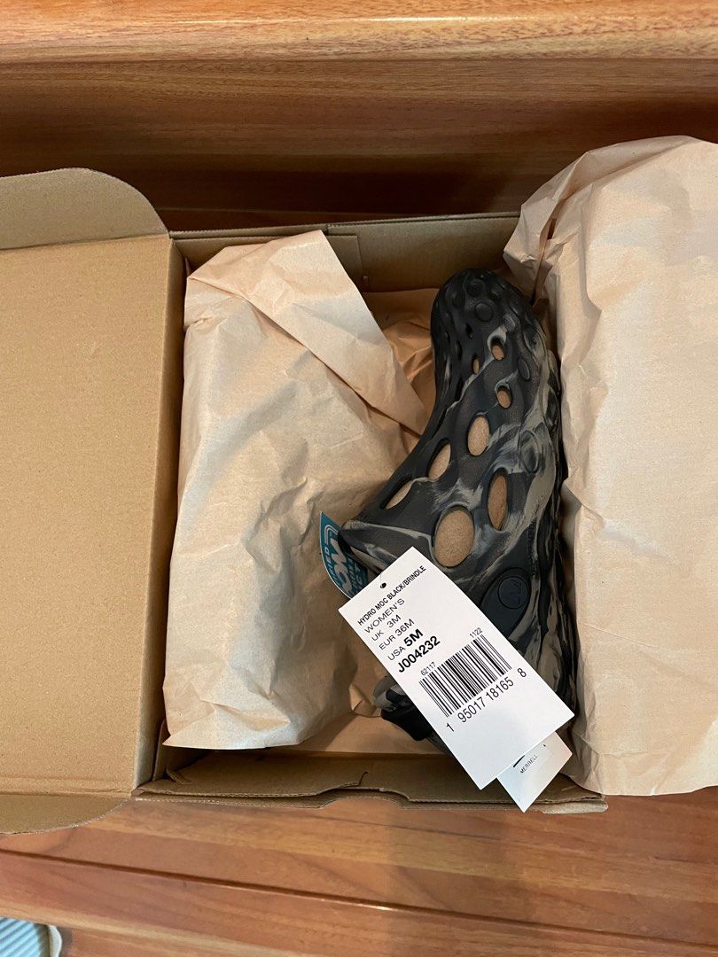 BRAND NEW Merrell HydroMoc in Black Brindle, Women's Fashion, Footwear ...