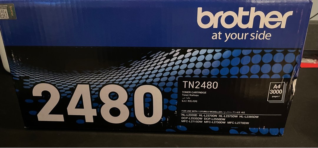 Brother TN-2480 TN2480 Genuine Catridge Toner, Computers & Tech ...