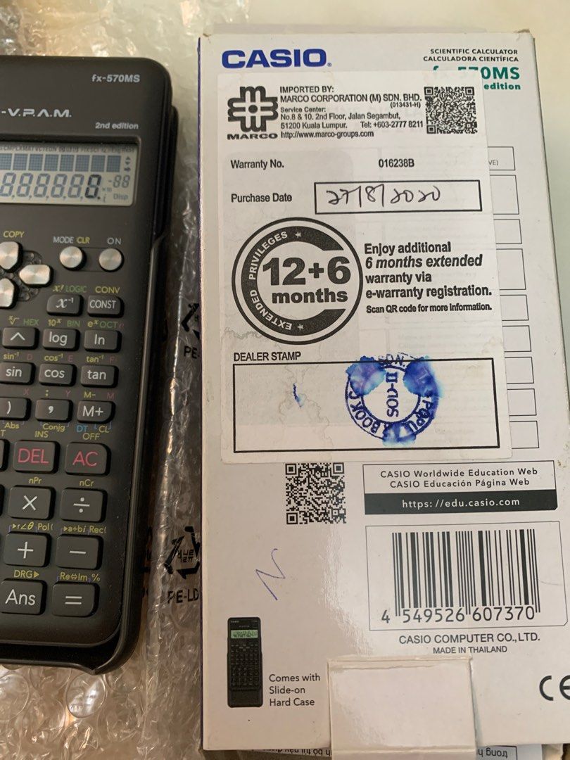 Casio Calculator, Computers & Tech, Office & Business Technology on Carousell