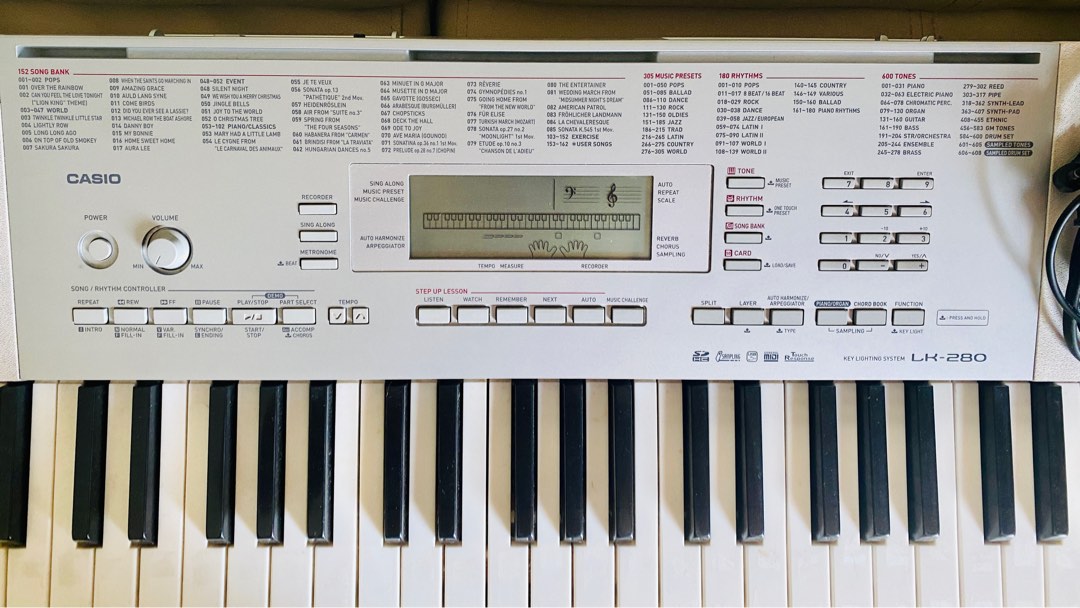 Casio LK280, Audio, Portable Music Players on Carousell